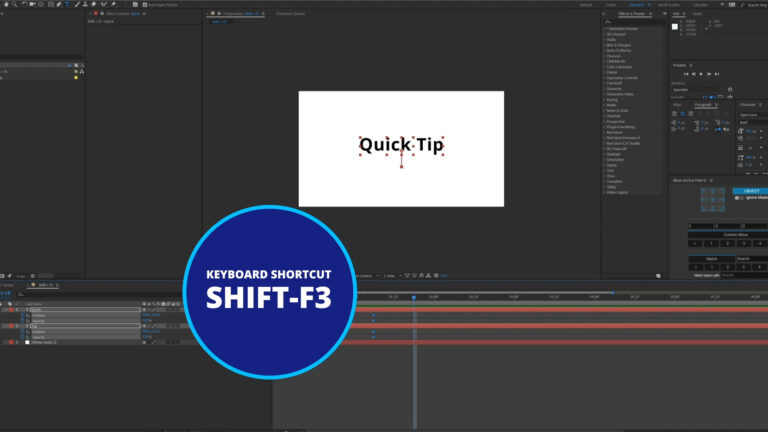 AE: Shortcut Graph Editor - CGI Interactive
